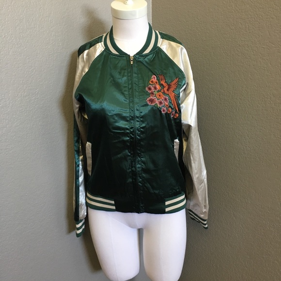 Iris Basic | Jackets & Coats | Embroidered Bomber Jacket | Poshmark